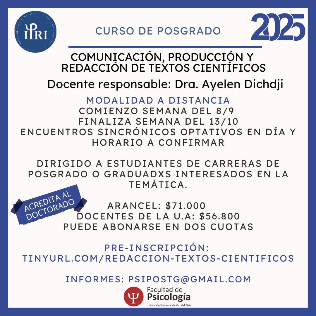 Campus Virtual de la Facultad de Psicología UNMDP : Resultados de la búsqueda